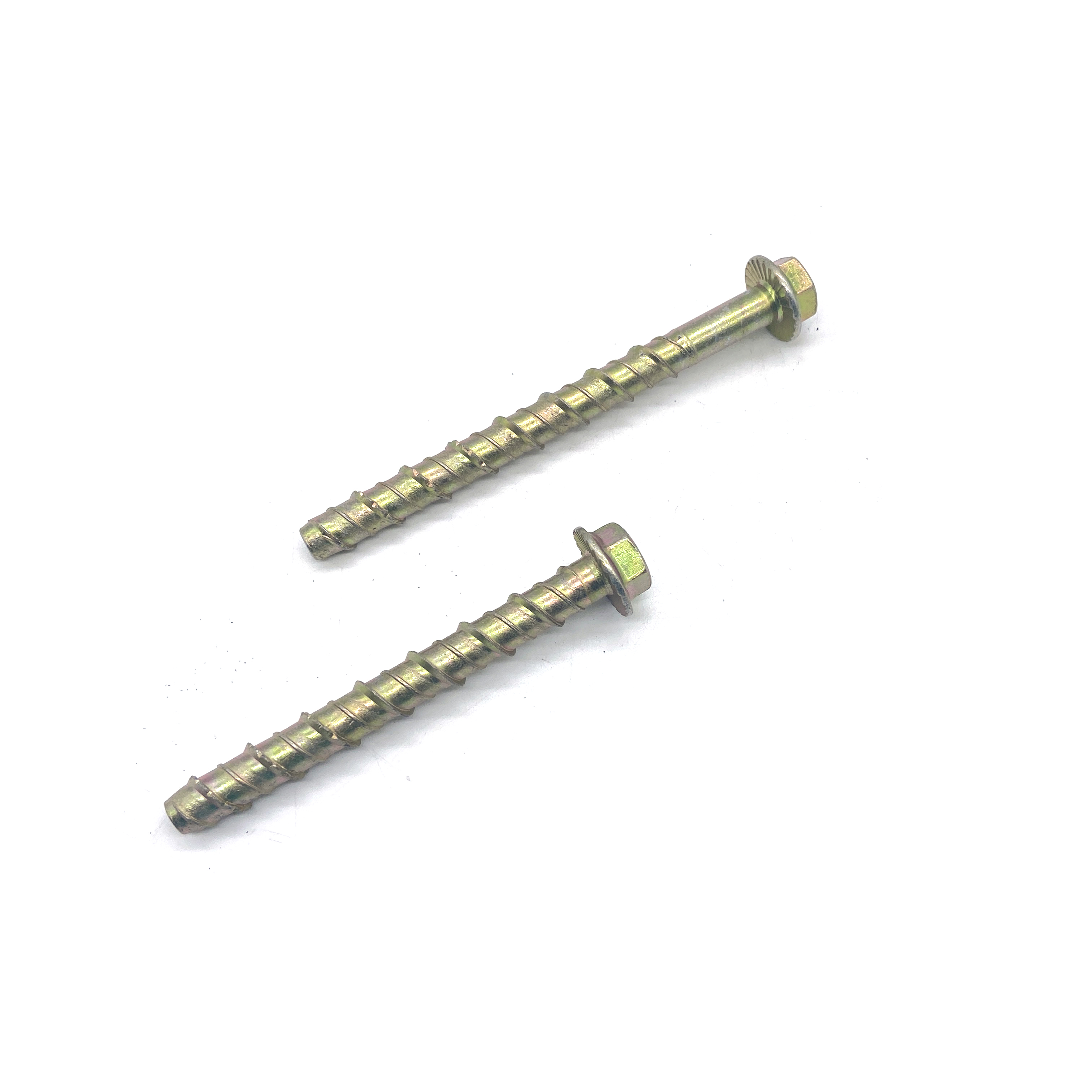 Hex Flange Head Yellow Zinc Plated Cement Concrete Screw Bolt - Buy Hex ...