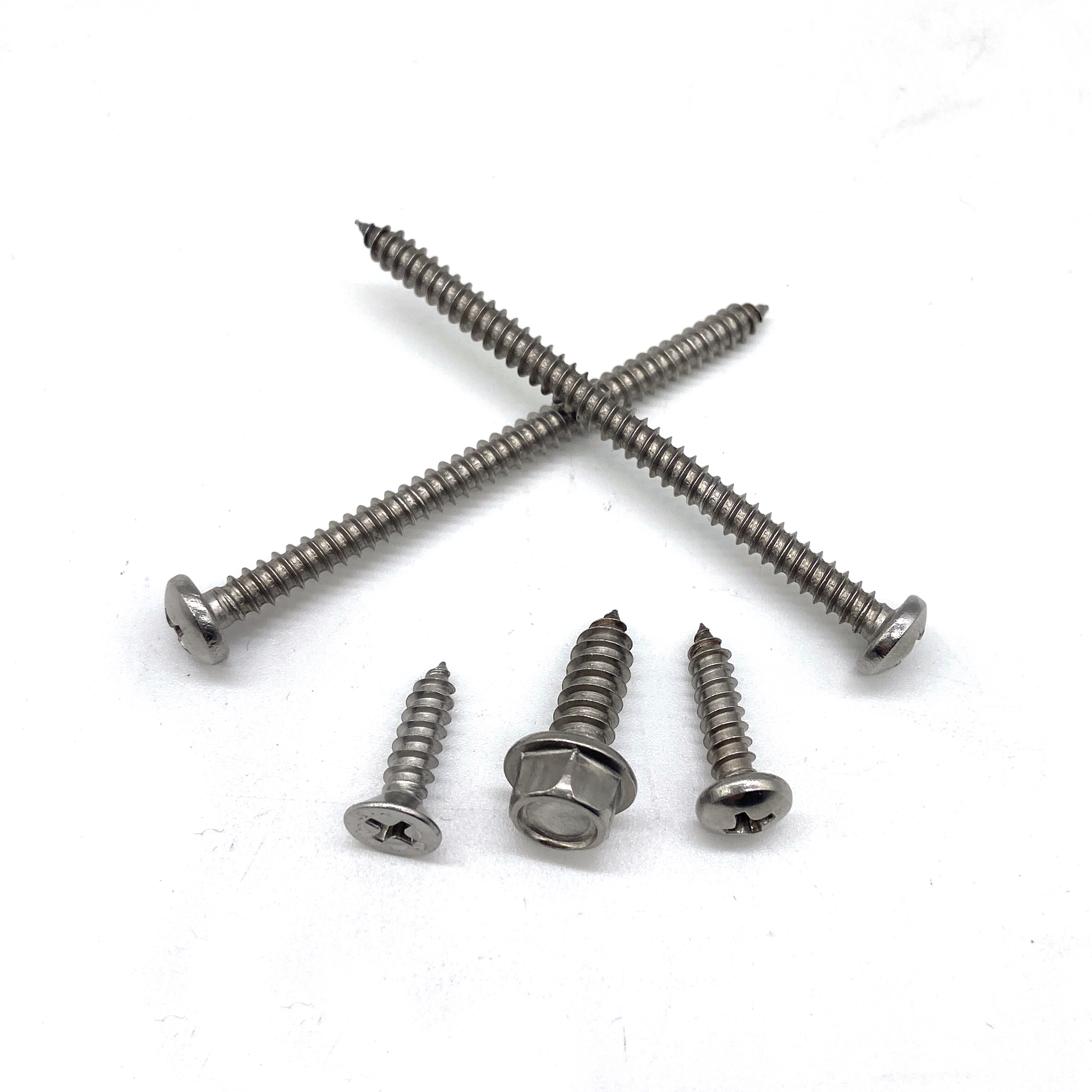 SS316 Stainless Steel SS304 Pan Head Sheet Metal Self Tapping Screws ...