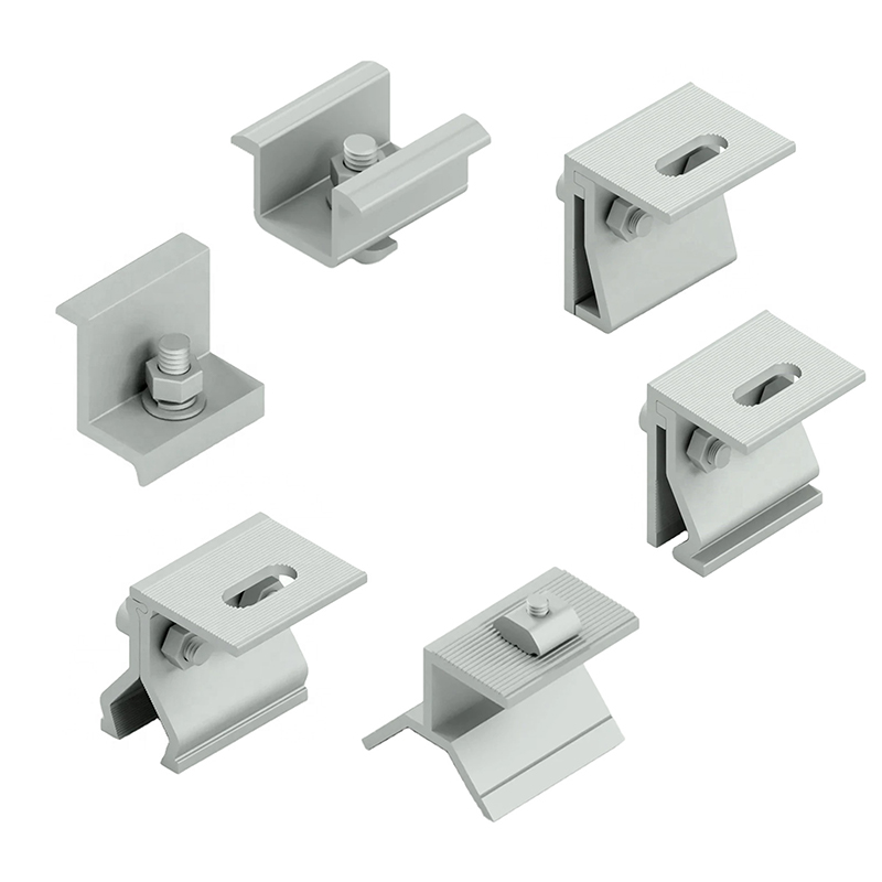 Solar Panel Mounting Mid Aluminum Clamp with Hex Socket Head Cap Screw ...