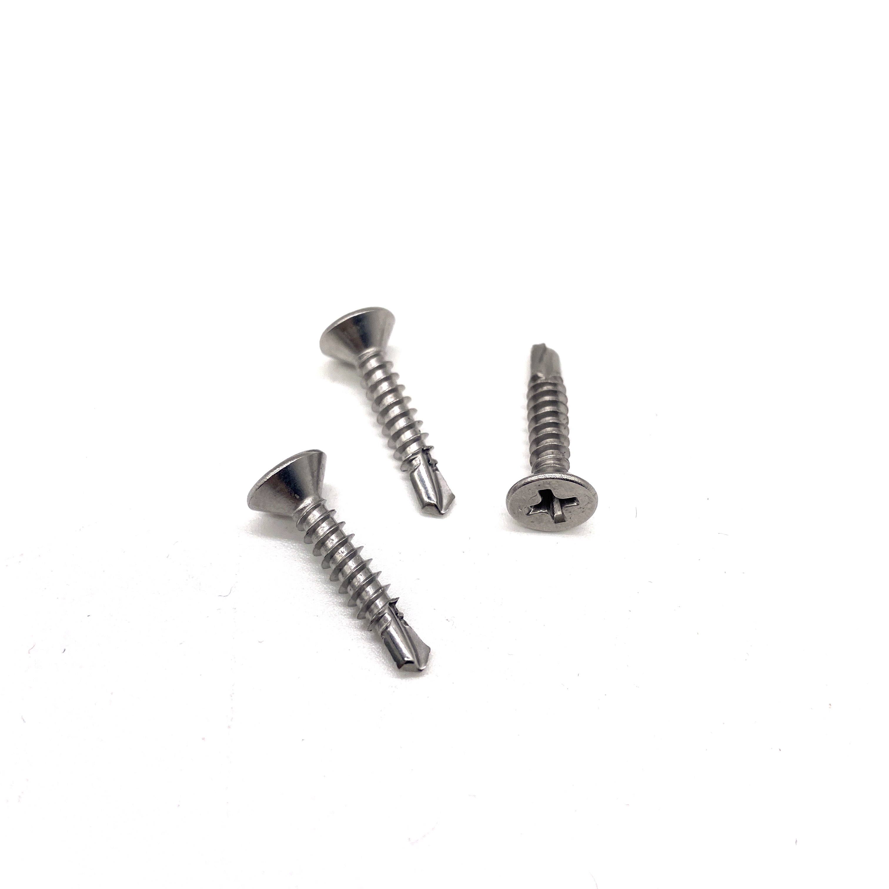 DIN7504P A2 A4 Cross Recessed Countersunk Head Stainless Steel 304 316 Self-Drilling Screws ...